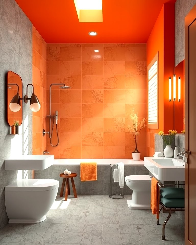 25 Orange Bathroom Ideas for a Vibrant Space