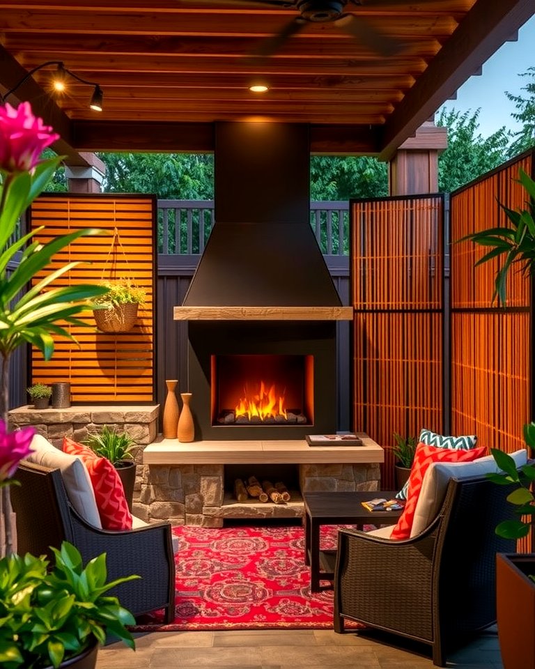 25 Outdoor Corner Fireplace Ideas for Cozy Nights