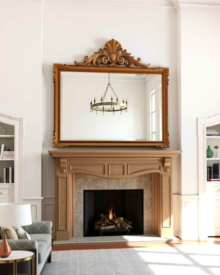 25 Mirror Over Fireplace Ideas to Elevate Your Space
