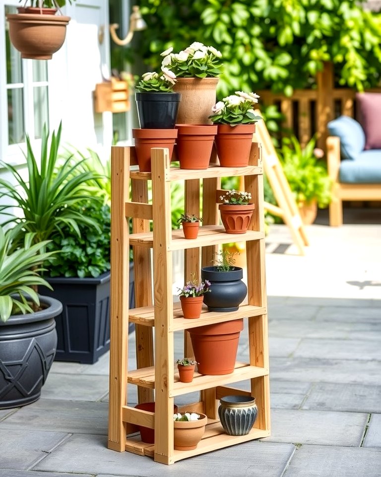 25 Outdoor Plant Stand Ideas for Greenery Lovers