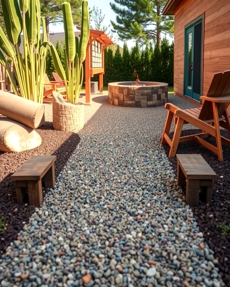 25 Pea Gravel Walkway Ideas for a Charming Garden Path