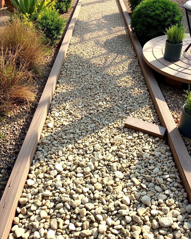25 Pea Gravel Walkway Ideas for a Charming Garden Path