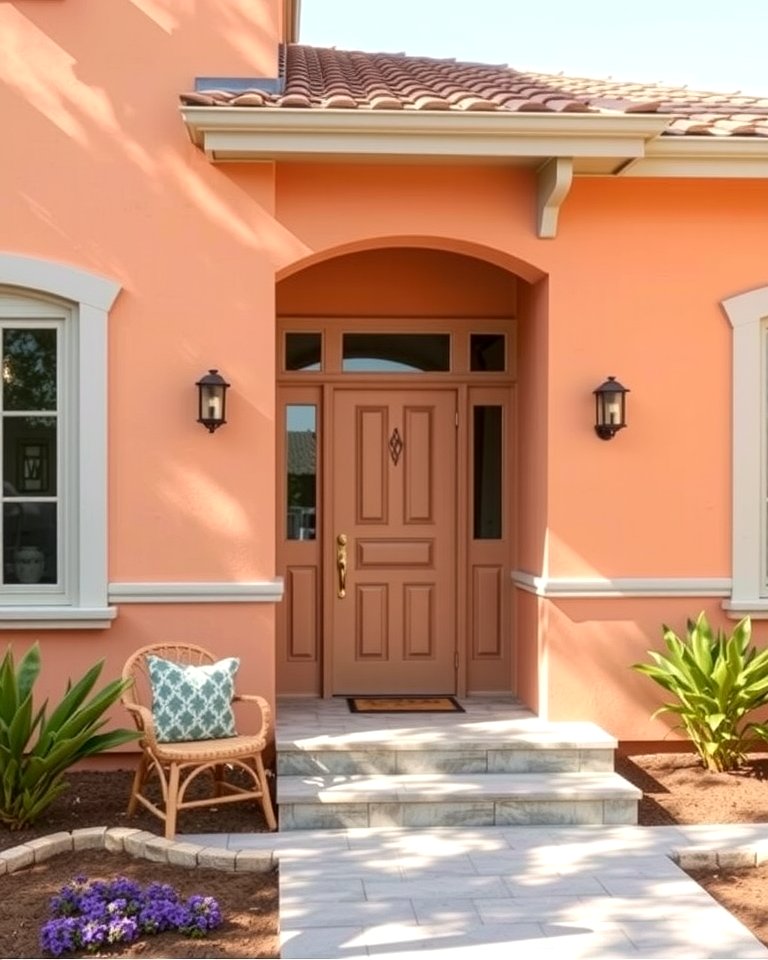 25 Orange House Exterior Ideas for a Bold Look