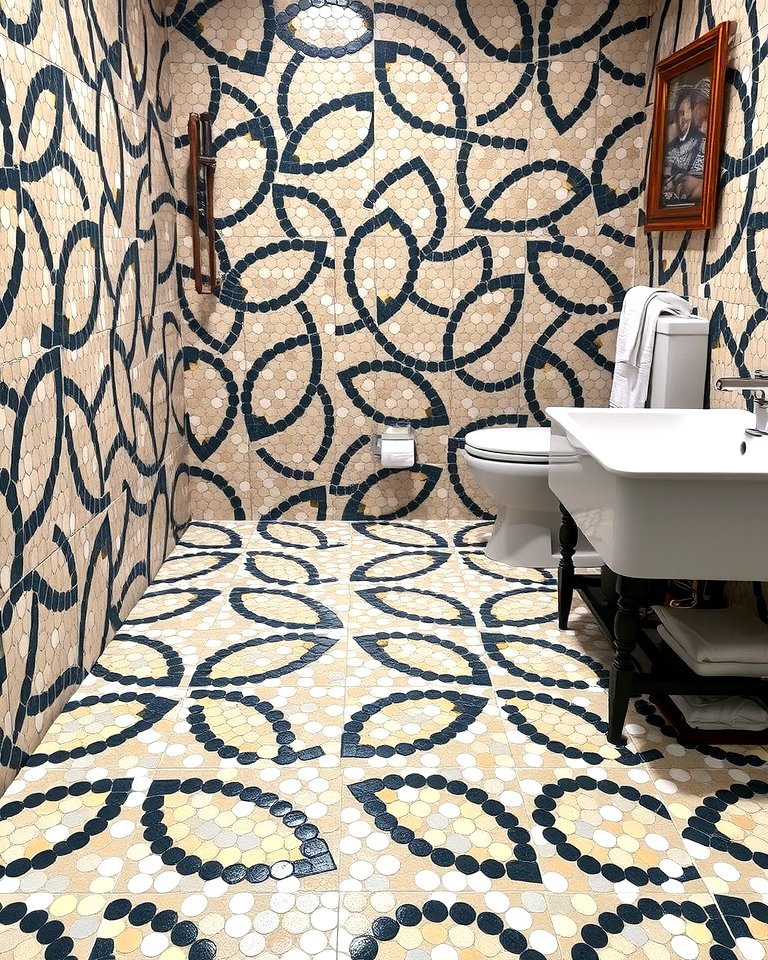 25 Penny Tile Bathroom Floor Ideas for a Unique Look