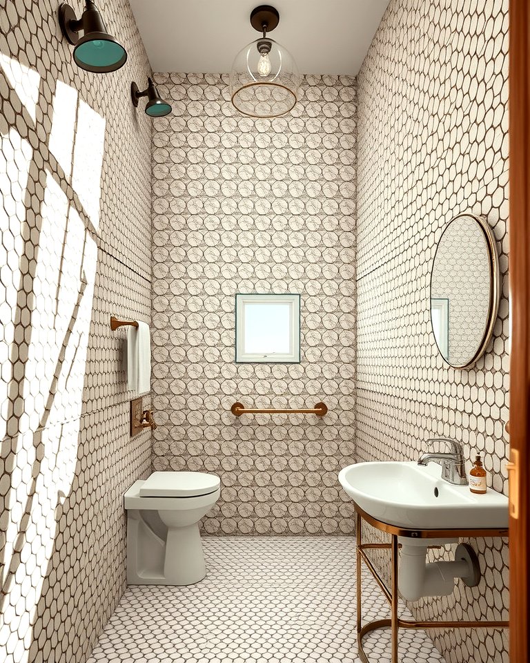 30 Powder Room Floor Tile Ideas for Elegant Small Spaces