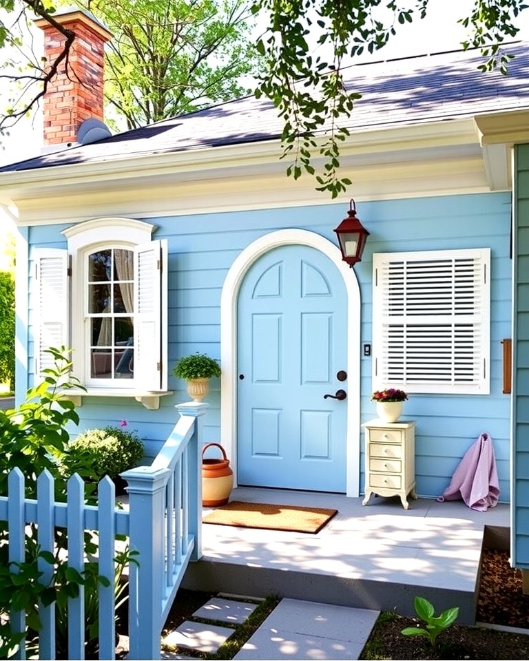 30 Serene Blue Exterior House Paint Ideas for Curb Appeal