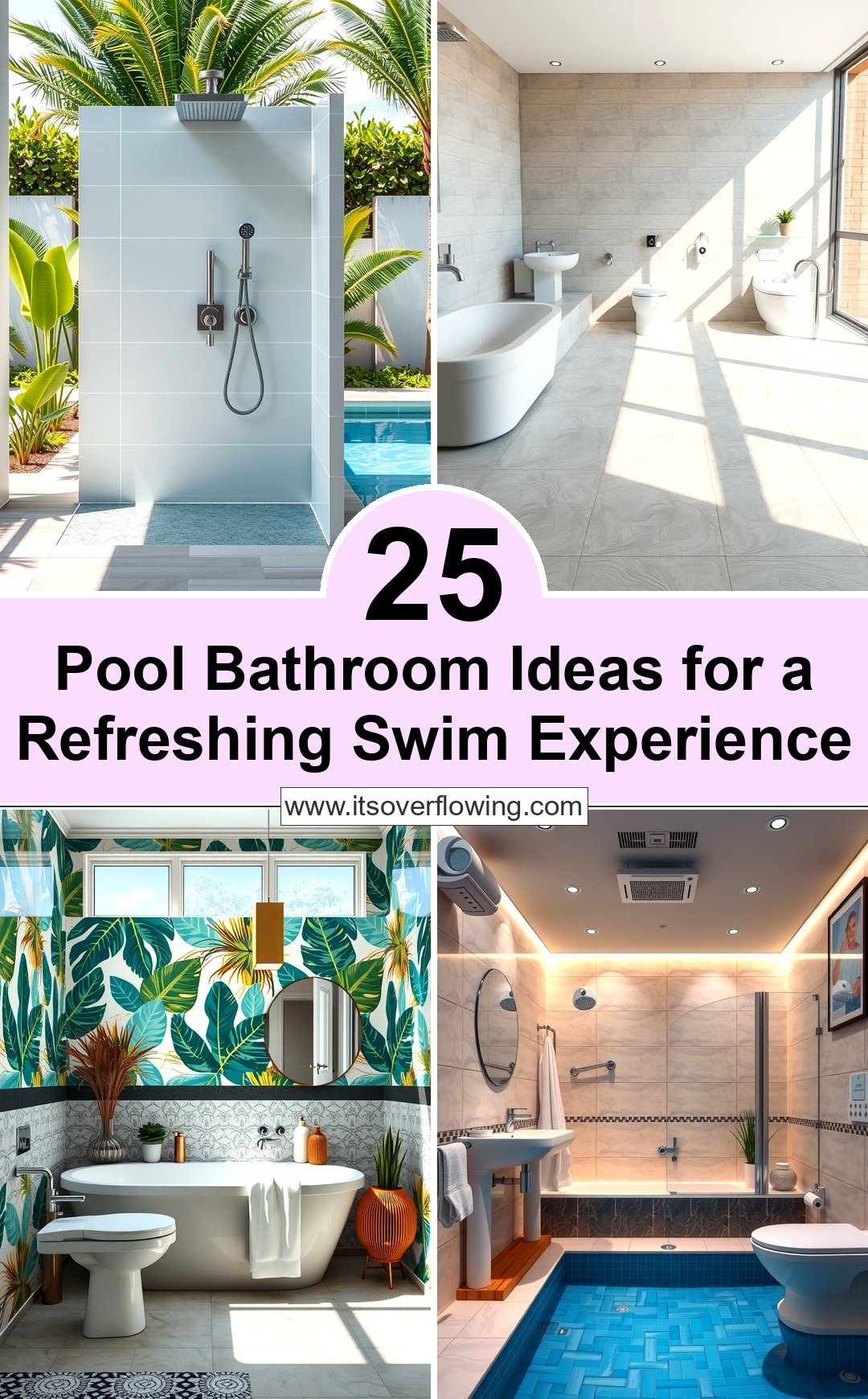 25 Pool Bathroom Ideas for a Refreshing Swim Experience
