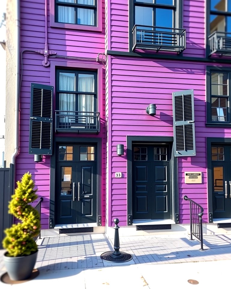 25 Purple House Exterior Ideas for a Unique Curb Appeal