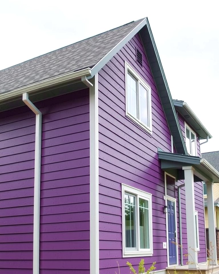 25 Purple House Exterior Ideas for a Unique Curb Appeal