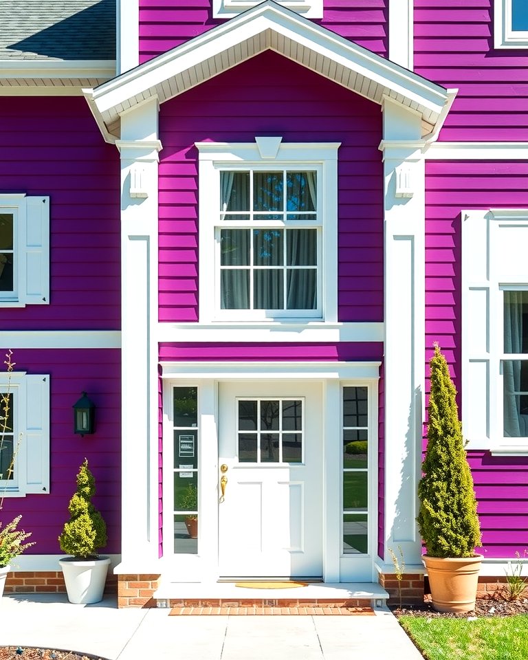 25 Purple House Exterior Ideas for a Unique Curb Appeal