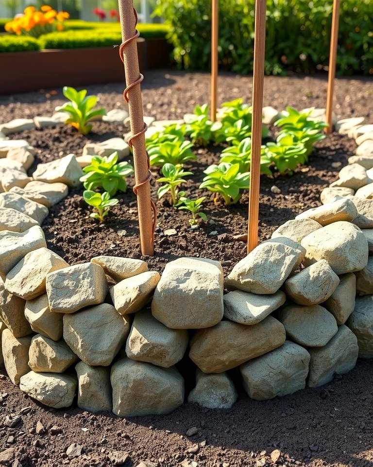 25 River Rock Edging Ideas for Your Garden