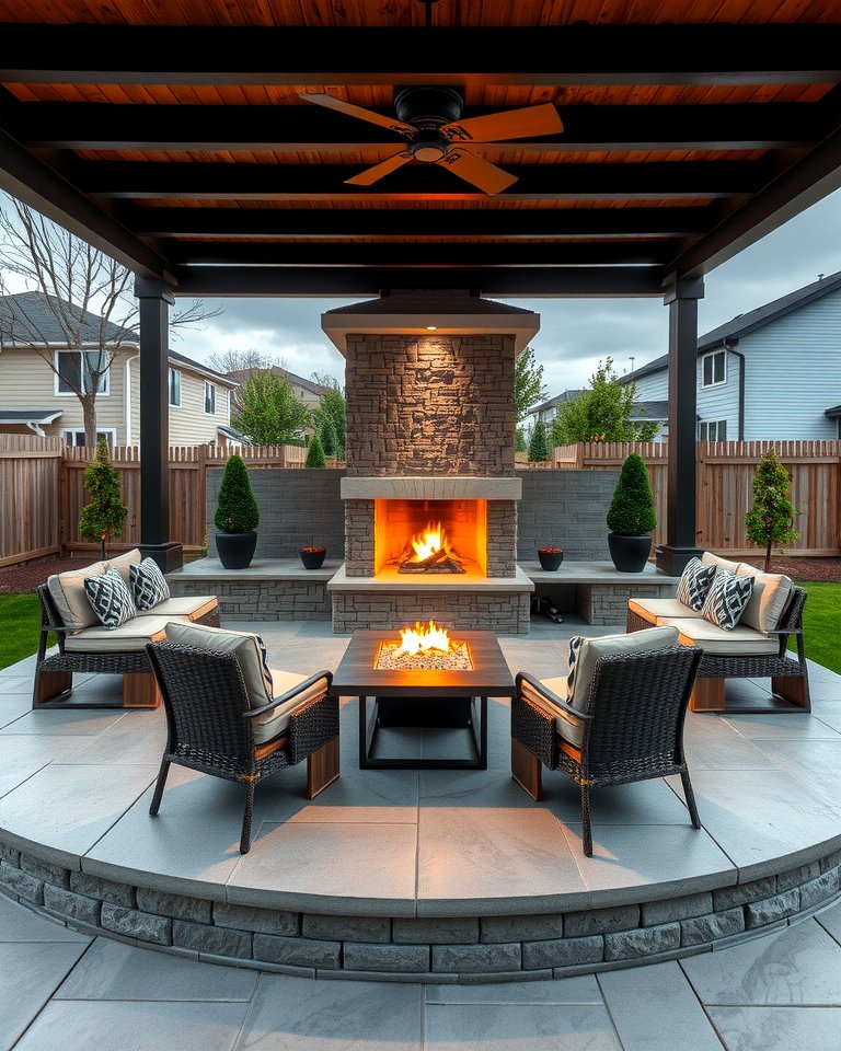 25 Raised Concrete Patio Ideas for a Modern Outdoor Space