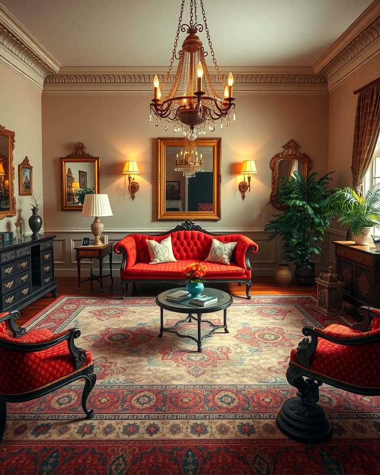 25 Red Couch Living Room Ideas to Make a Statement