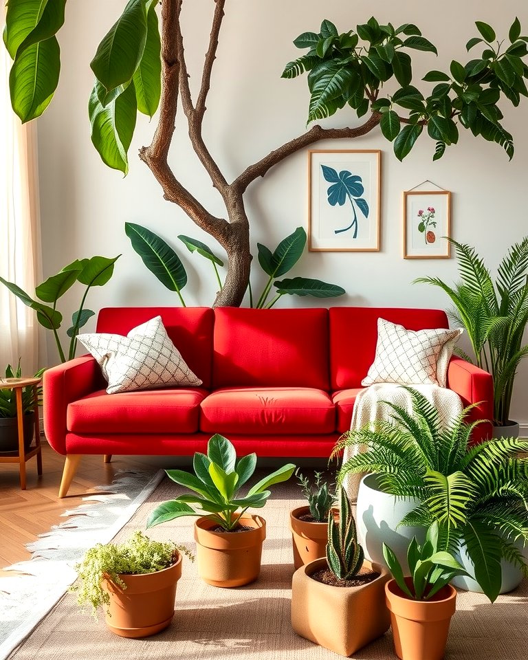 25 Red Couch Living Room Ideas to Make a Statement