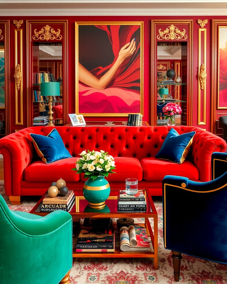 25 Red Couch Living Room Ideas to Make a Statement