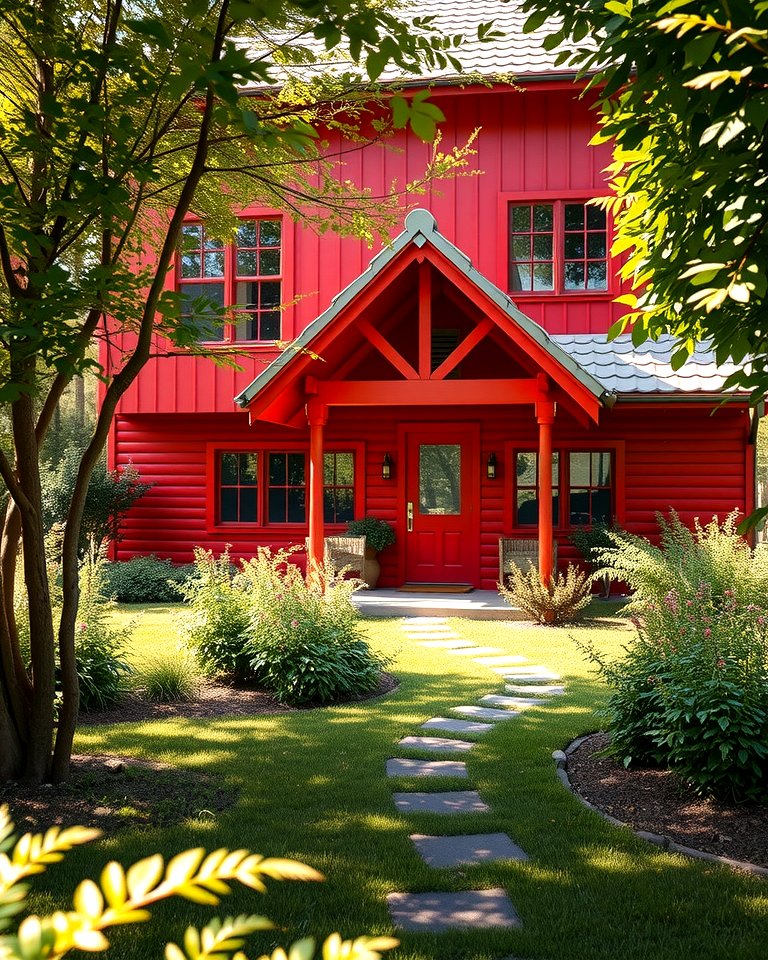 25 Red Home Exterior Ideas to Boost Curb Appeal