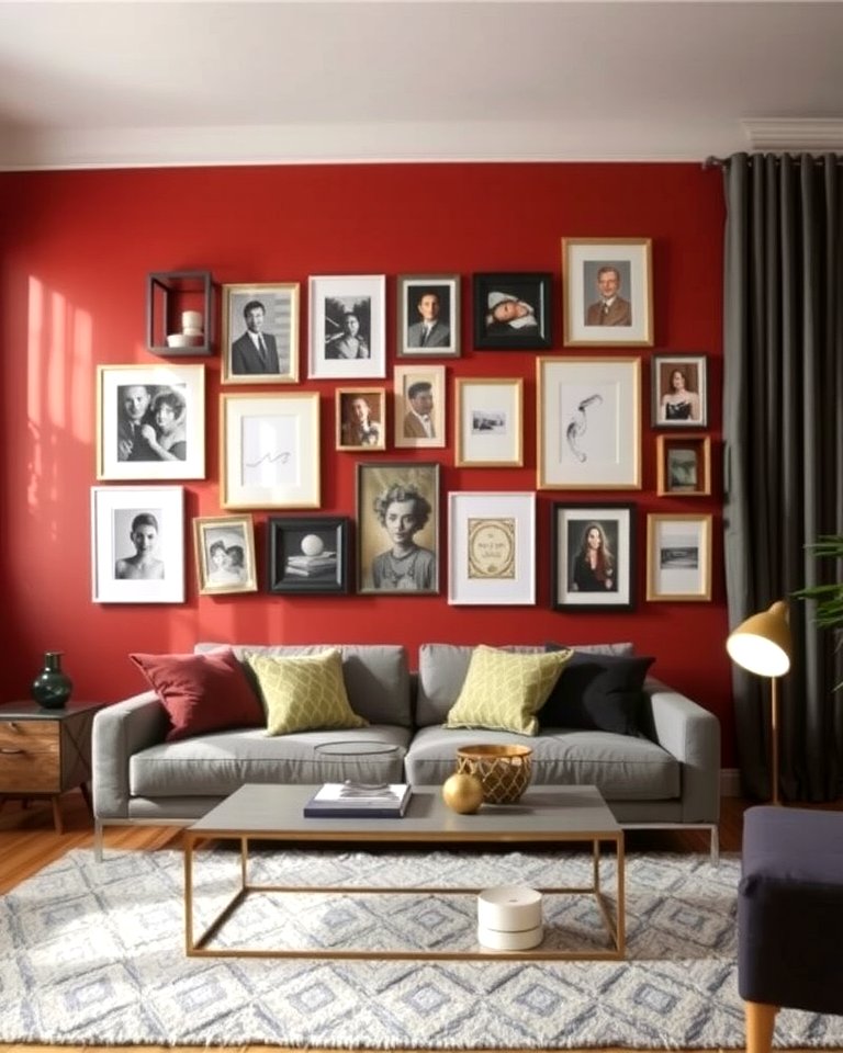 25 Red and Grey Living Room Ideas for a Modern Touch
