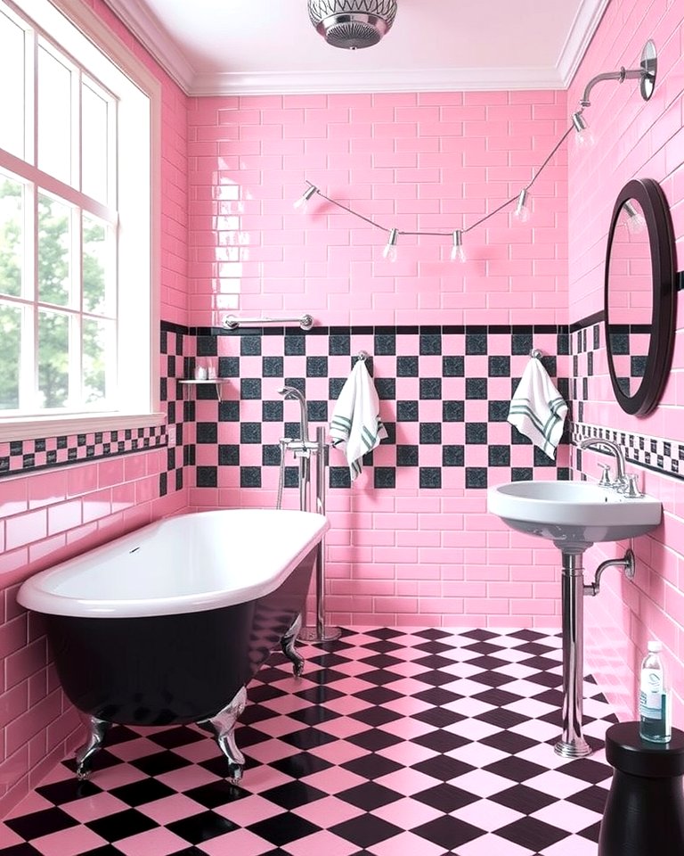 25 Pink and Black Bathroom Ideas for a Bold and Chic Look