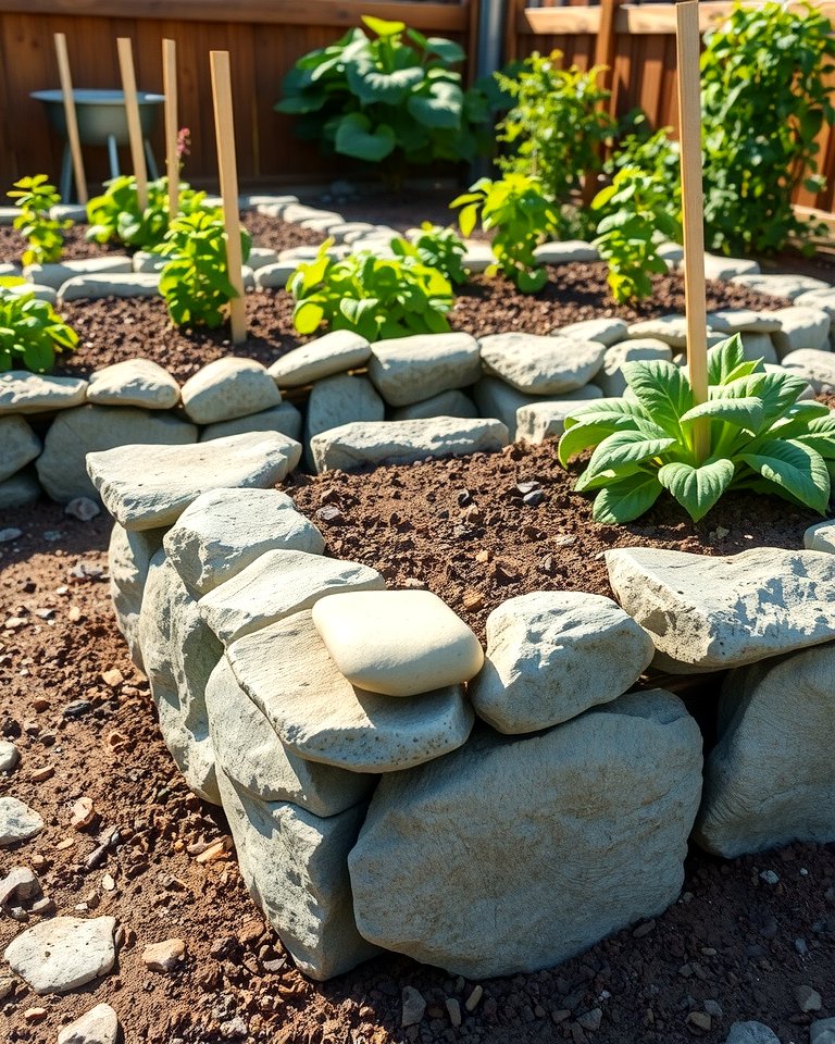 25 River Rock Edging Ideas for Your Garden