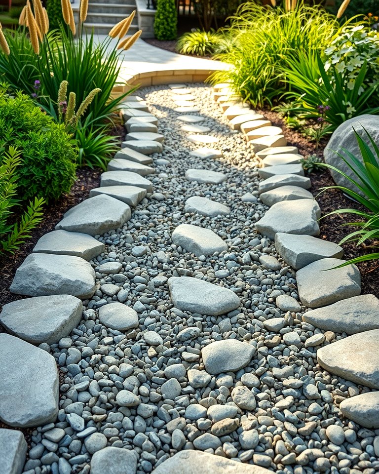 25 River Rock Edging Ideas for Your Garden