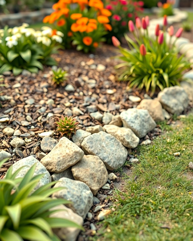 25 River Rock Edging Ideas for Your Garden