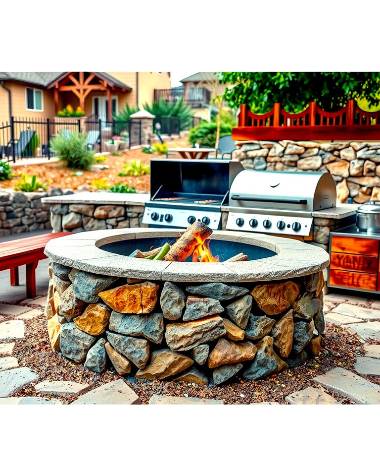 25 Rock Fire Pit Ideas for Outdoor Gatherings