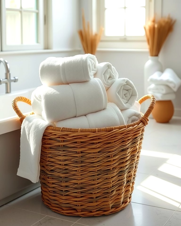25 Towel Display Ideas to Organize Your Bathroom