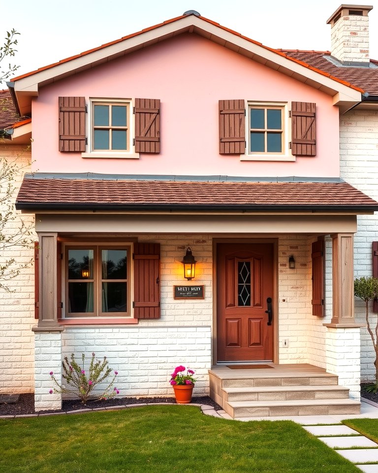 25 Pink House Exterior Ideas for a Charming Look