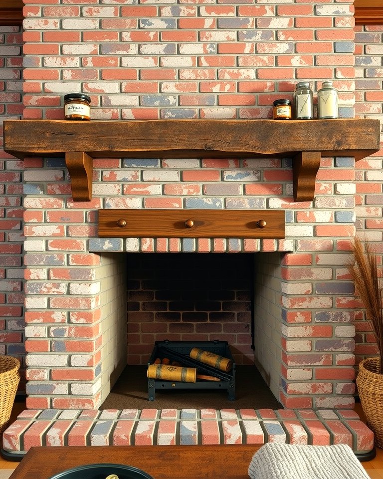 25 Rustic Living Room Ideas with a Brick Fireplace