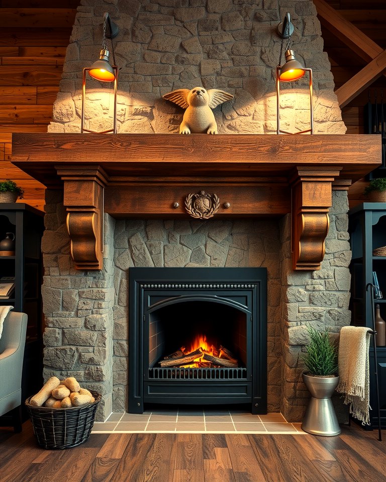 25 Rustic Fireplaces to Warm Up Your Living Space