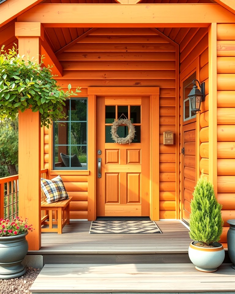 25 Orange House Exterior Ideas for a Bold Look