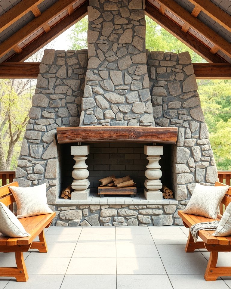 25 Outdoor Corner Fireplace Ideas for Cozy Nights