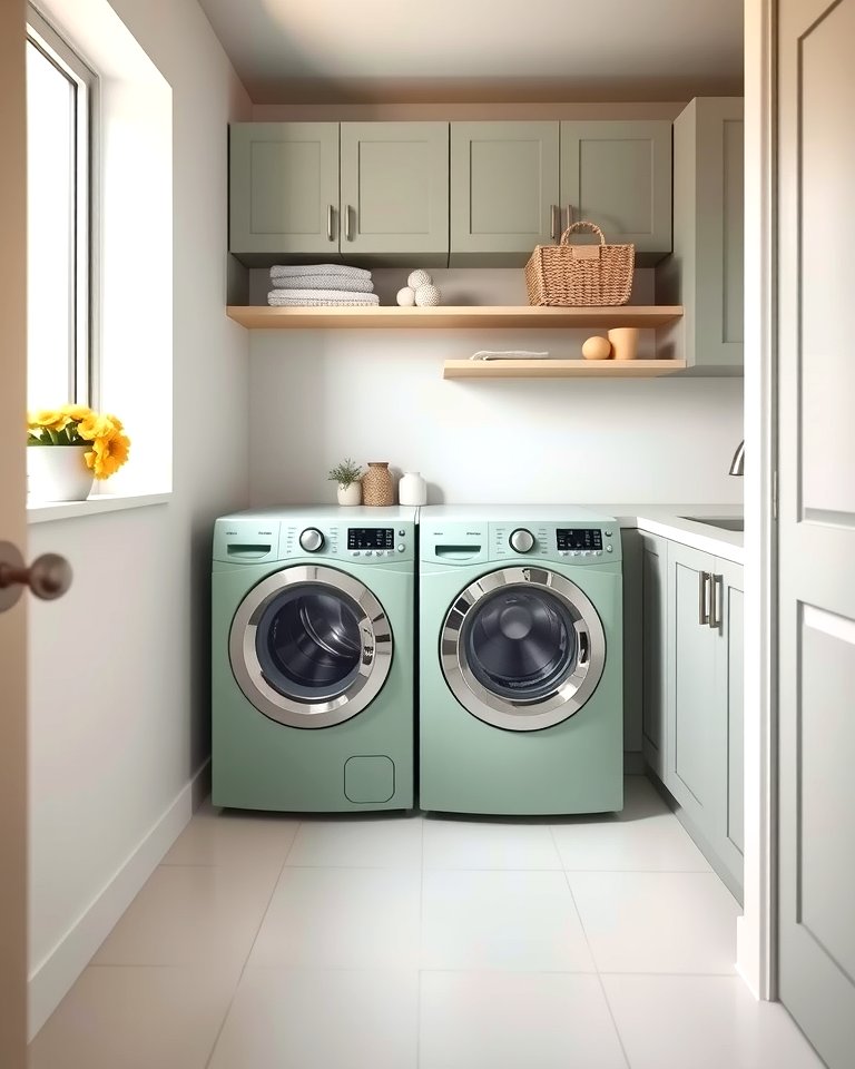 25 Sage Green Laundry Room Ideas for a Fresh Look