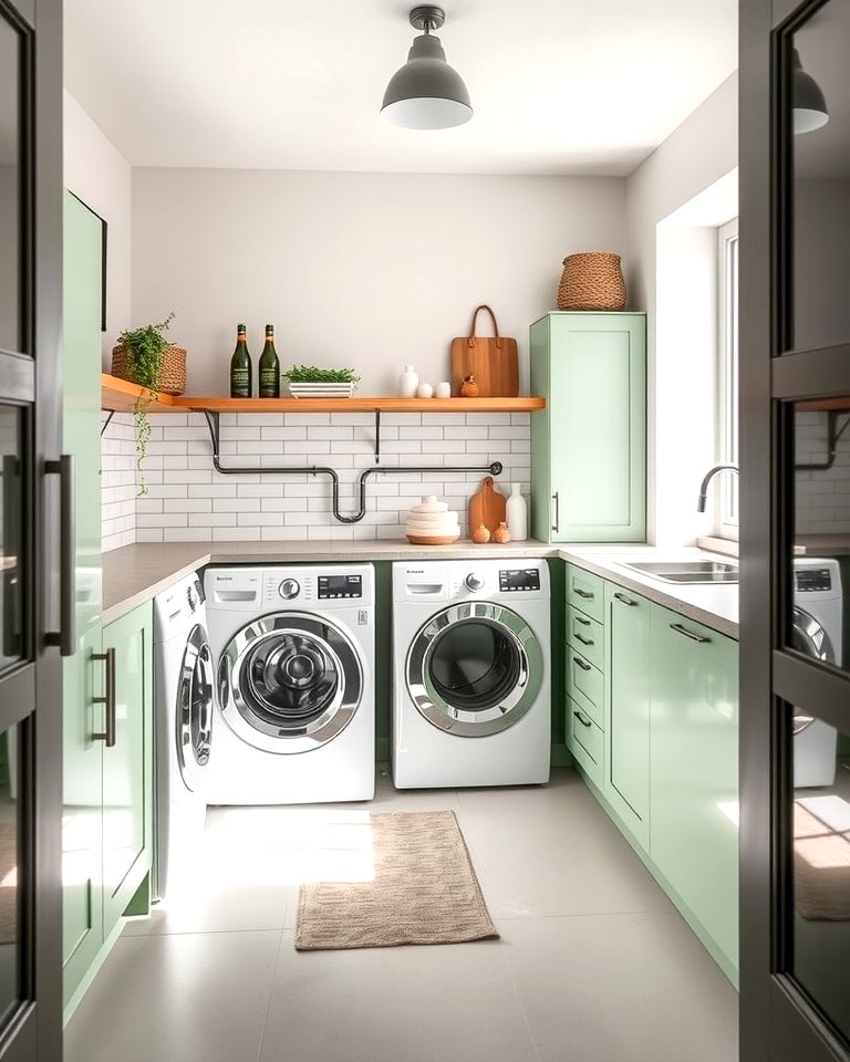 25 Sage Green Laundry Room Ideas for a Fresh Look