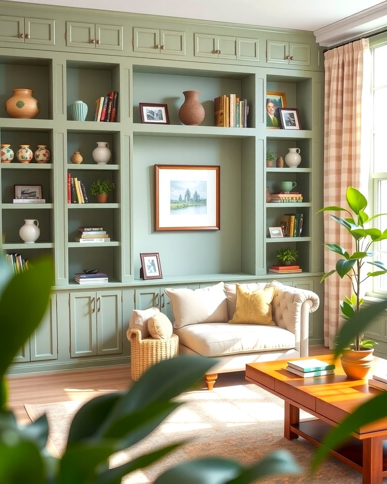 25 Sage Green and Cream Living Room Ideas for Serenity