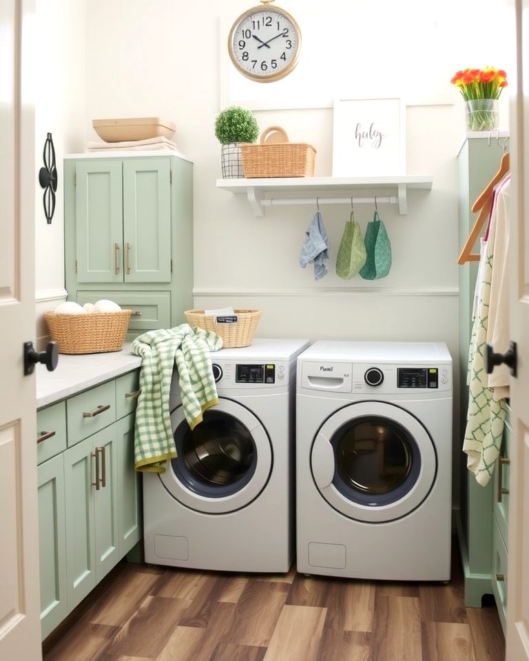 25 Sage Green Laundry Room Ideas for a Fresh Look