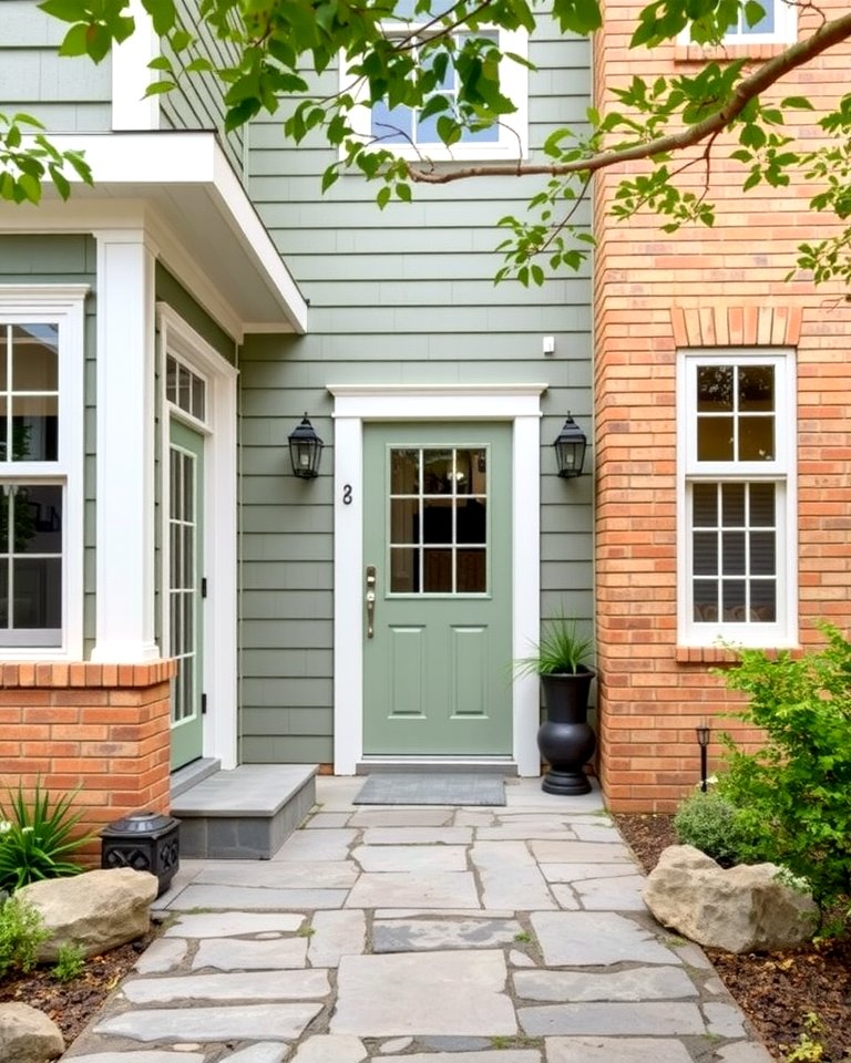 Stunning Sage Green Vinyl Siding Images