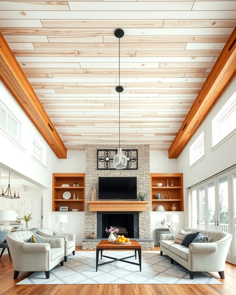 25 Shiplap Living Room Ideas for a Rustic Charm