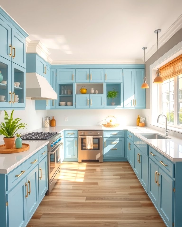 30 Blue Countertop Kitchen Ideas for Bold Statement Spaces