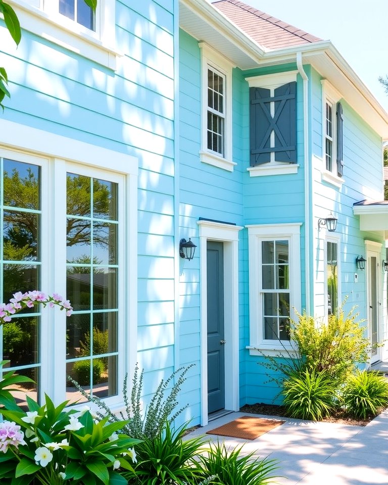 30 Serene Blue Exterior House Paint Ideas for Curb Appeal