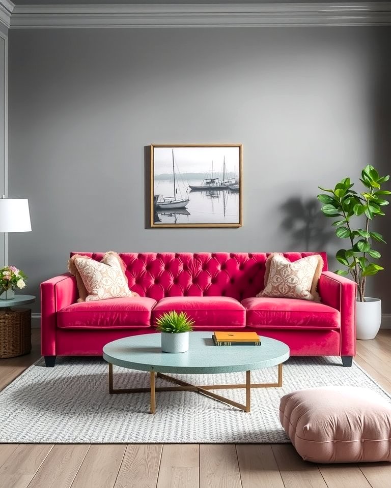 25 Pink and Grey Living Room Ideas for a Chic Space