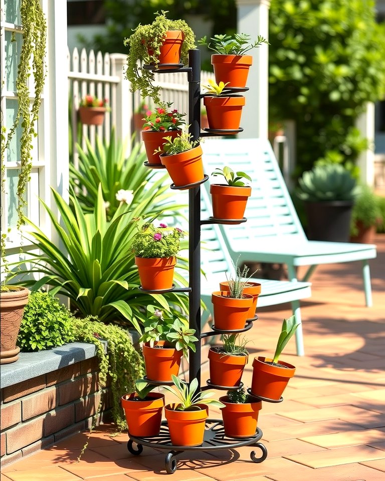 25 Outdoor Plant Stand Ideas for Greenery Lovers