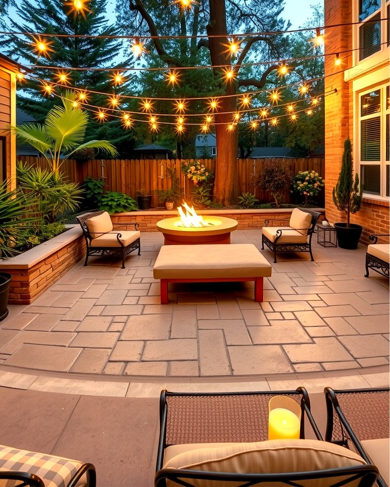 25 Stamped Concrete Patio With Fire Pit Ideas