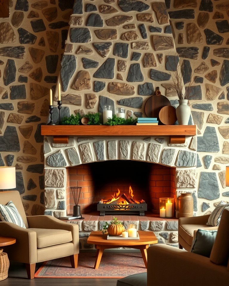 25 Rustic Fireplaces to Warm Up Your Living Space