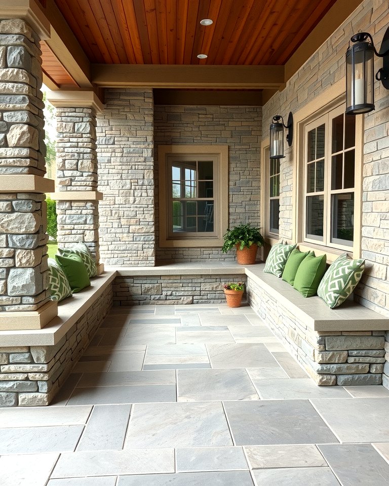 25 Stone Porch Ideas to Enhance Your Home's Curb Appeal