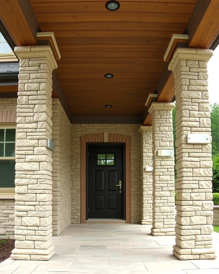25 Stone Porch Ideas to Enhance Your Home's Curb Appeal