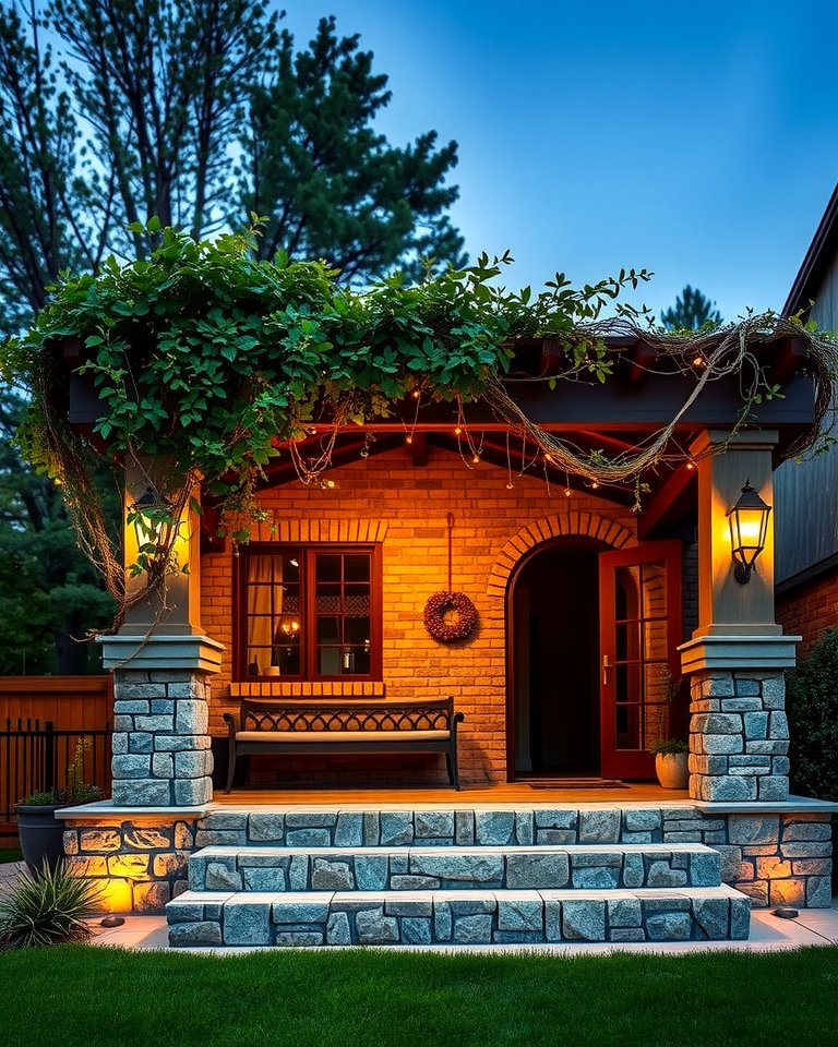 25 Stone Porch Ideas to Enhance Your Home's Curb Appeal
