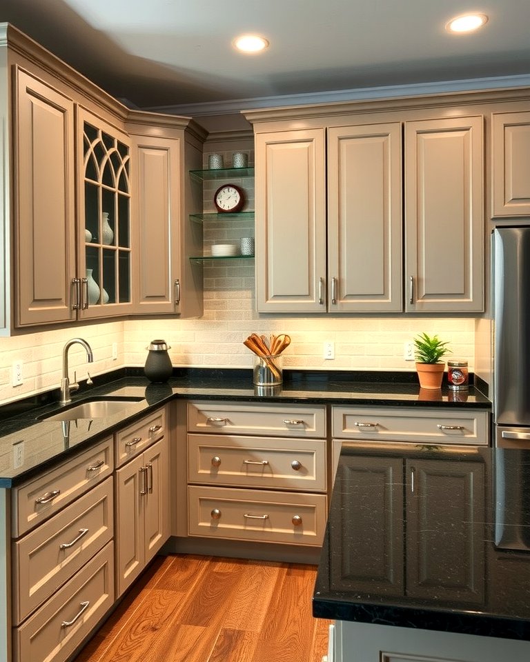 30 Stunning Taupe Kitchen Cabinet Designs for Modern Homes