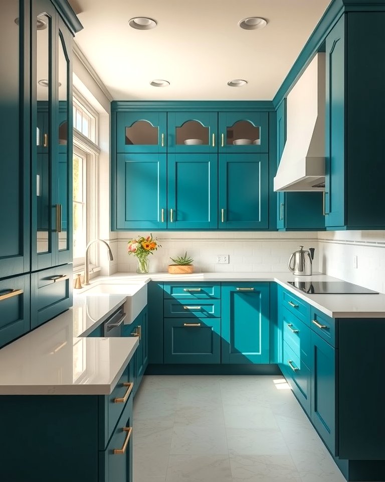 25 Teal and White Kitchen Ideas for a Fresh Look