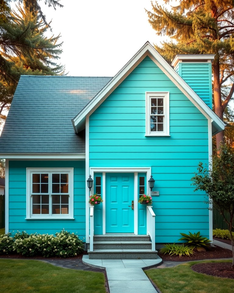 25 Teal House Exterior Ideas for a Bold and Beautiful Look